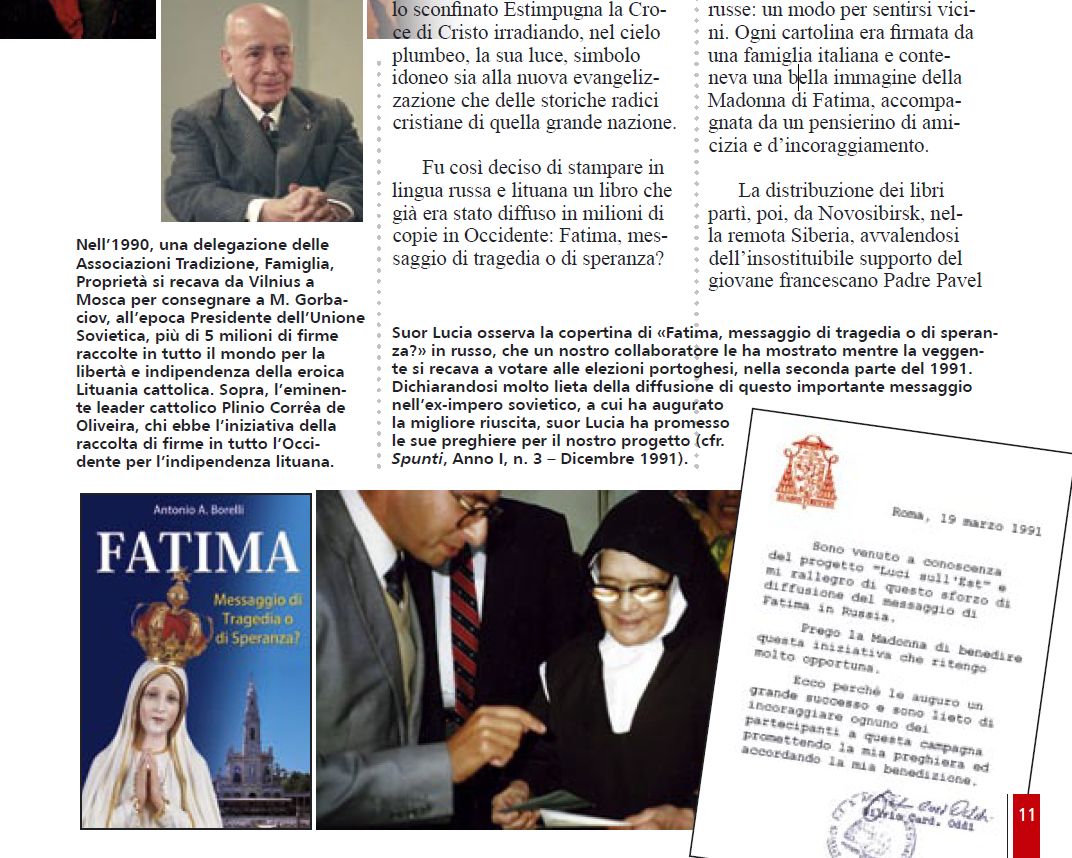 È deceduto l'autore del best seller internazionale "Fatima, messaggio ...