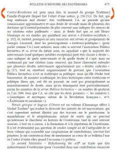 Bulletin d'histoire des ésotérismes - Plinio Correa de Oliveira